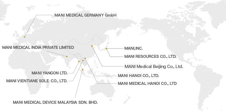 Consolidated Subsidiaries｜About Us｜MANI, INC.